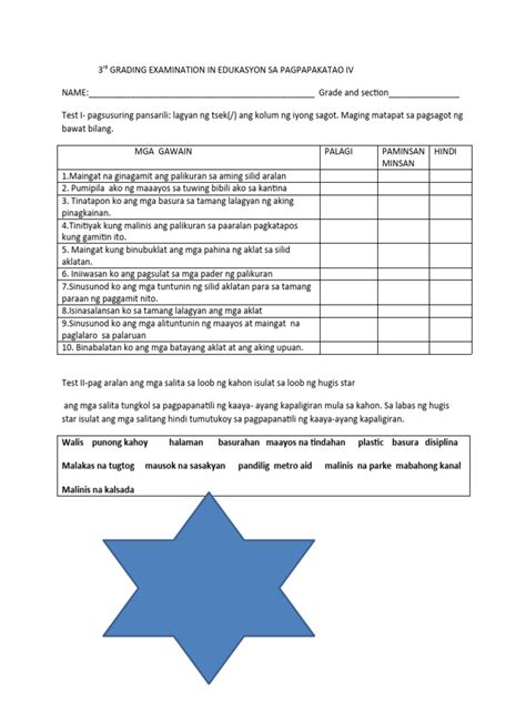 3rd Grading In Esp Pdf
