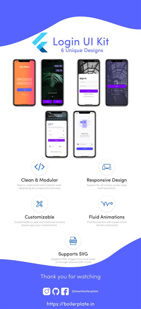 flutter login ui kit template in flutter flutter code market