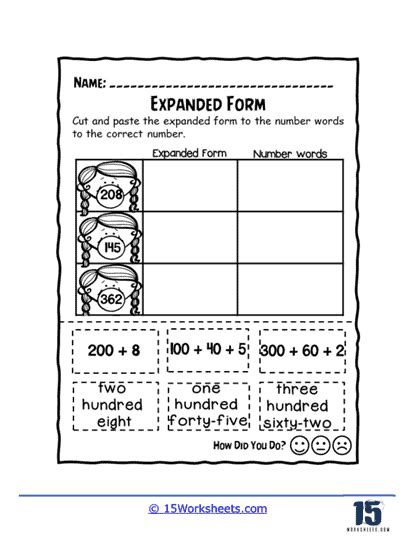 Expanded Form Worksheets 15