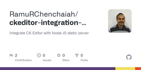 github ramurchenchaiah ckeditor integration with nodejs integrate ck