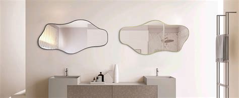 Daoyijiaju Large Irregular Wall Mirror 60x24 Silver