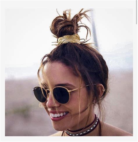 Feather Bun Cuff With Hair Stick Messy Boho Bun Shop Her Favorites