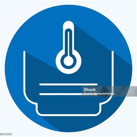 아이콘 온도 세탁물 기호와 관련이 있습니다 긴 그림자 스타일 편집 가능한 간단한 디자인 간단한 그림 인쇄에 적합 0명에 대한 스톡 벡터 아트 및 기타 이미지 Istock