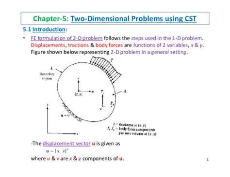 Pdf Chapter 5 Two Dimensional Problems Using Cst