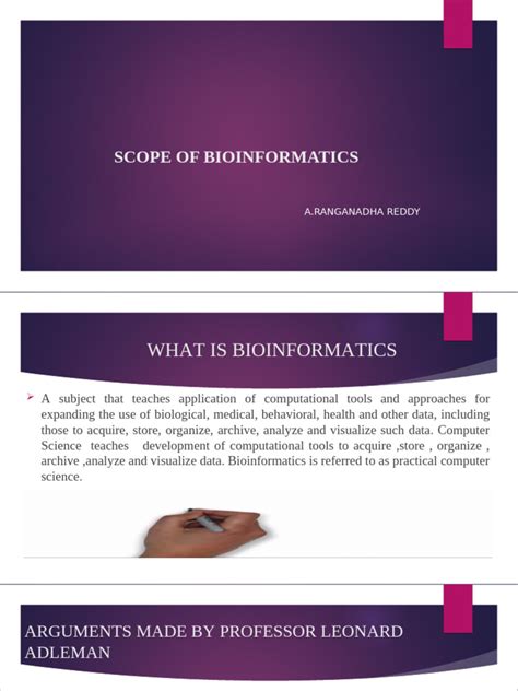 Scope Of Bioinformatics Pdf Microorganism Bacteria