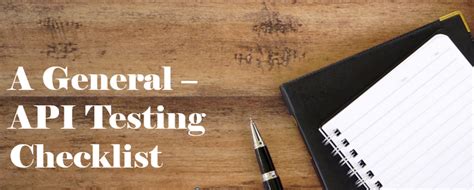 A General API Testing Checklist