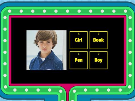 Prepare 1 Classroom Objects Quiz Gameshow Quiz