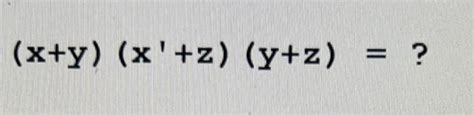 Solved X Y X Z Y Z Chegg Com