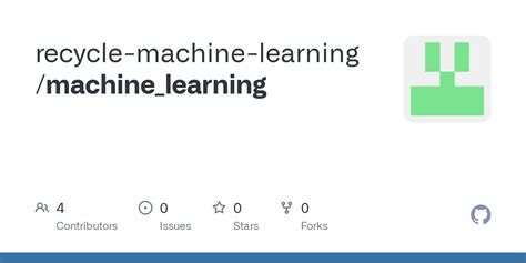 Github Recycle Machine Learning Machine Learning