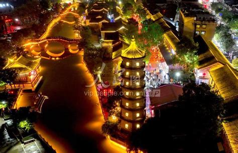 安徽颍上：璀璨夜景美如画 人民图片网