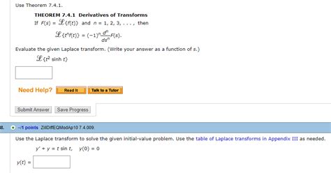 solved use theorem 7 4 1 theorem 7 4 1 derivatives of
