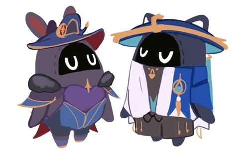 Scaramouche Mona Wanderer And Eous Genshin Impact And 2 More Drawn By By Nearreya Danbooru