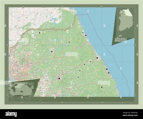 Gangwon Do Province Of South Korea Open Street Map Locations Of