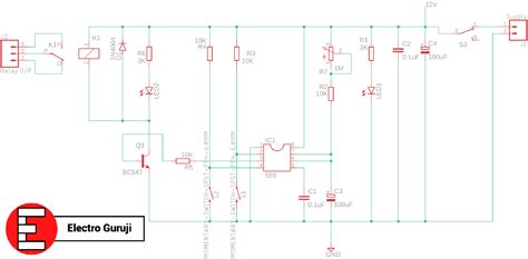 Adjustable 555 Timer Relay Switch Monostable Multivibrator Circuit Custom Maker Pro