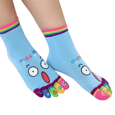 Модные носки для женщин и девочек носки с героями мультфильмов носки с пятью пальцами