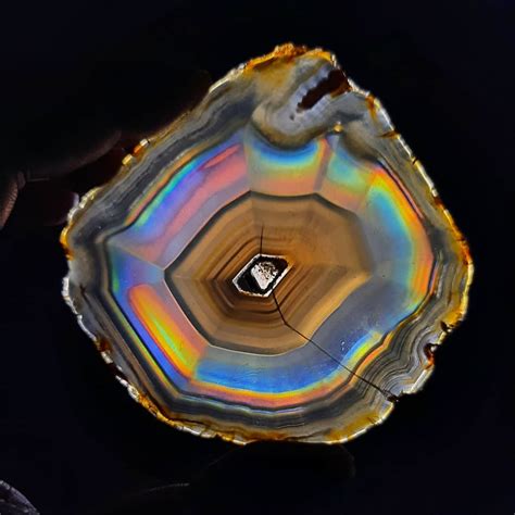 Iris Agate Slice Rainbow Iris Agate Agatecraft