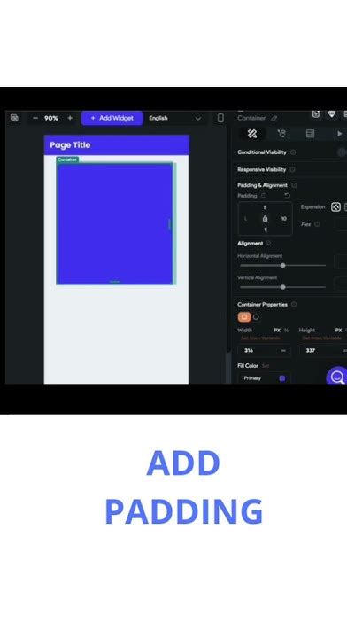Flutterflow Add Padding Container Flutterflow Videotutorial Flutter