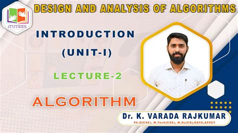 Lec 2 Algorithm Design And Analysis Of Algorithms Daa Youtube