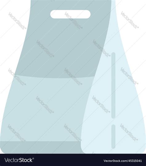 Biodegradable Plastic Pack Icon Flat Eco Vector Image