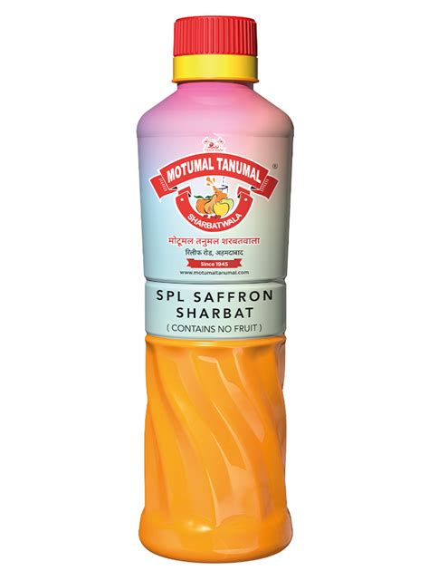 Spl Saffron Sharbat Motumal Tanumal Sharbatwala