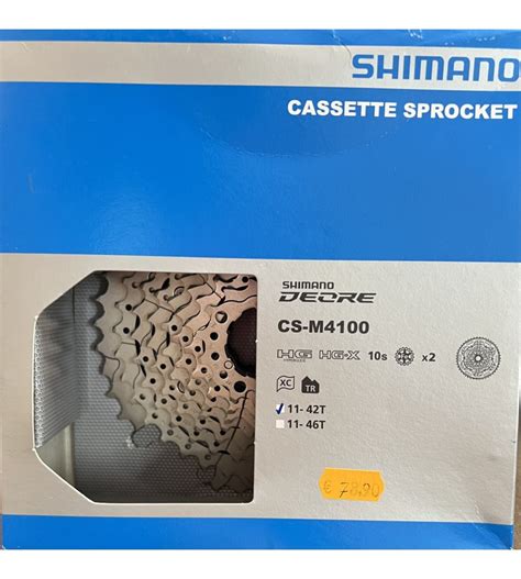 Cassette Shimano Deore Cs M4100 10s 11 42t