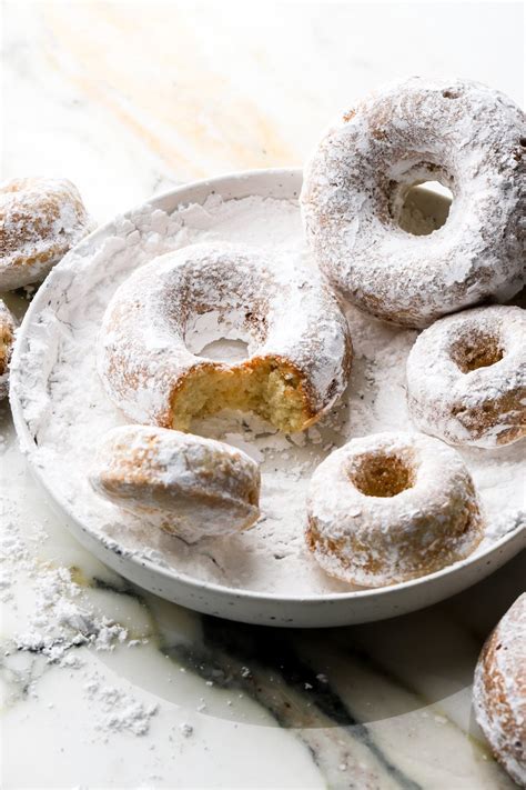 Powdered Sugar Donuts Baran Bakery