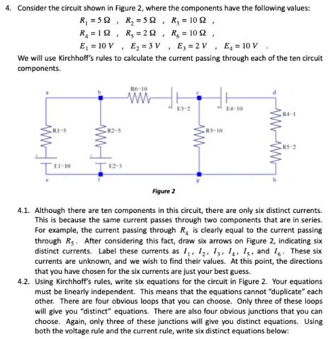 Solved Using Kirchhoffs Rules Write Six Equations For The Chegg Com