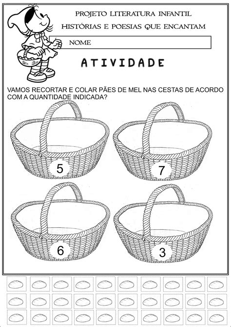 Atividades Chapeuzinho Vermelho Maternal Braincp