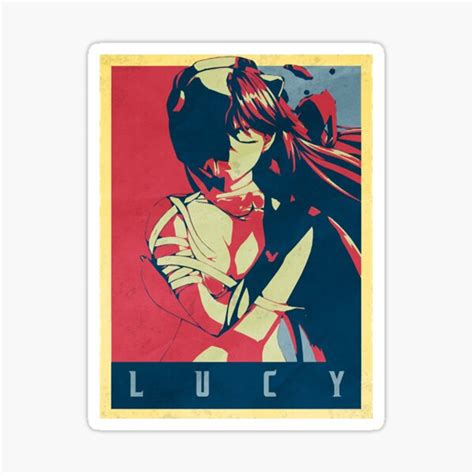 Elfen Lied Lucy Political Anime Shirt Sticker By Timothy9975147