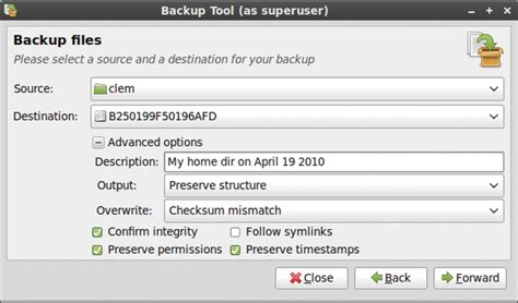 Backing Up Data With Mintbackup 17 2013 Archive Magazine Home Ubuntu User