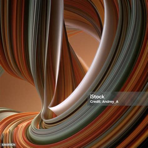 트위스트 모양 컴퓨터 생성 추상 기하학적 3d 렌더 그림 3차원 형태에 대한 스톡 사진 및 기타 이미지 3차원 형태 개발 곡선 Istock