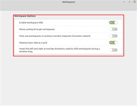 Linux Mint How To Configure Workspaces Technipages