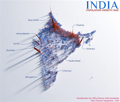Visualizing 3d Population Density Map By Niloy Biswas Medium