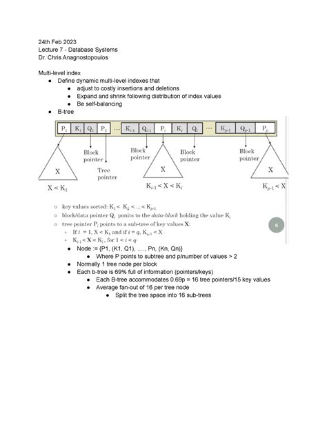Database Systems Lecture 7 24th Feb 2023 24th Feb 2023 Lecture 7