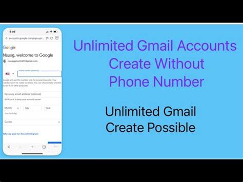 How To Create Unlimited Gmail Accounts Without Phone Number New