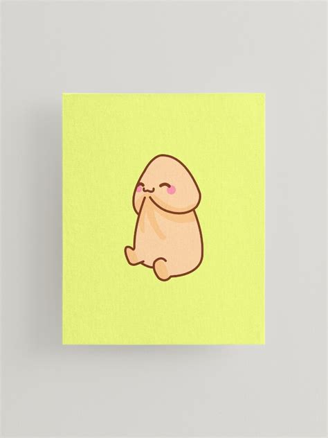 Cute Penis Cute Dick Lgbt Pride Mounted Print For Sale By Mintcorner Redbubble