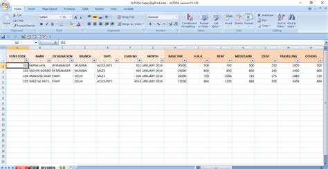 Salary Slip Software Excel Xltool Excel Spreadsheet Format Utilities