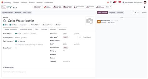 How To Add Products In Odoo Inventory Odiware Technologies