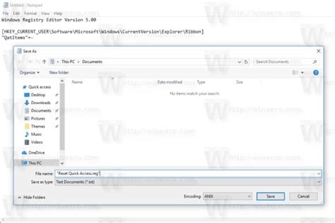 Reset Quick Access Toolbar In Windows 10 File Explorer