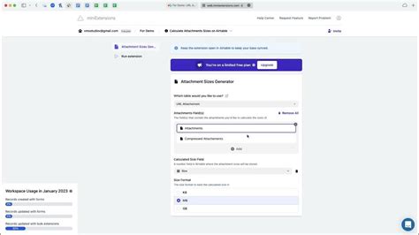 Calculate Airtable Attachment File Sizes Youtube