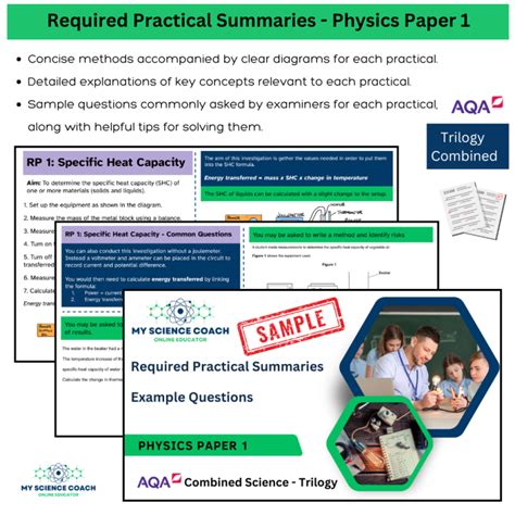 Sample Physics Paper 1 Required Practical Summary Sheets My Science