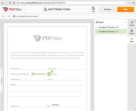 Add Checkbox Fields In Forms Online Pdffiller
