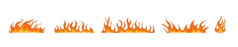 Fire Vector Silhouette Illustration Flame Wildfire 34548945 Vector Art At Vecteezy