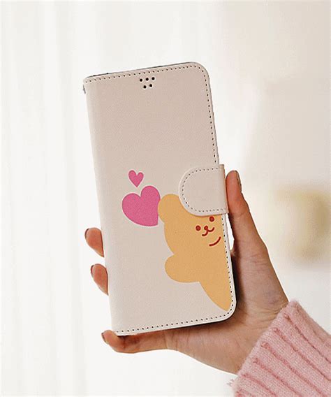 [최신 다기종] 어머니 선물 러브베어 다이어리 카드 수납 지갑 케이스 파스텔 곰돌이 귀여운 하트 심플한 아이폰 16 15 14 13 갤럭시 S24 23 22 A32 31