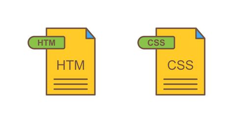Htm And Css Icon 33015028 Vector Art At Vecteezy