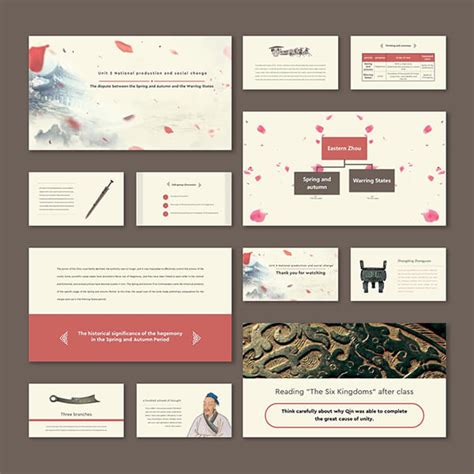 Шаблон образовательной презентации Chinese History Biecom Market