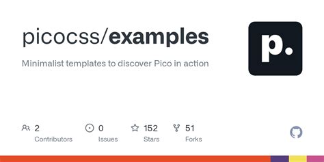 Github Picocssexamples Minimalist Templates To Discover Pico In Action