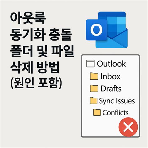 아웃룩 동기화 충돌 폴더 및 파일 삭제 방법 원인 및 해결 가이드