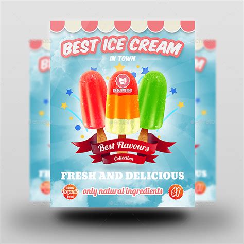 Ice Cream Flyer Template Vol5 Print Templates Graphicriver