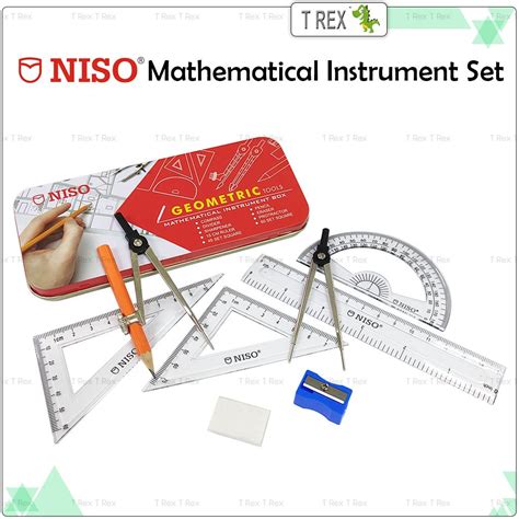 Niso Mathematical Instrument Box Set Geometry Set Compass